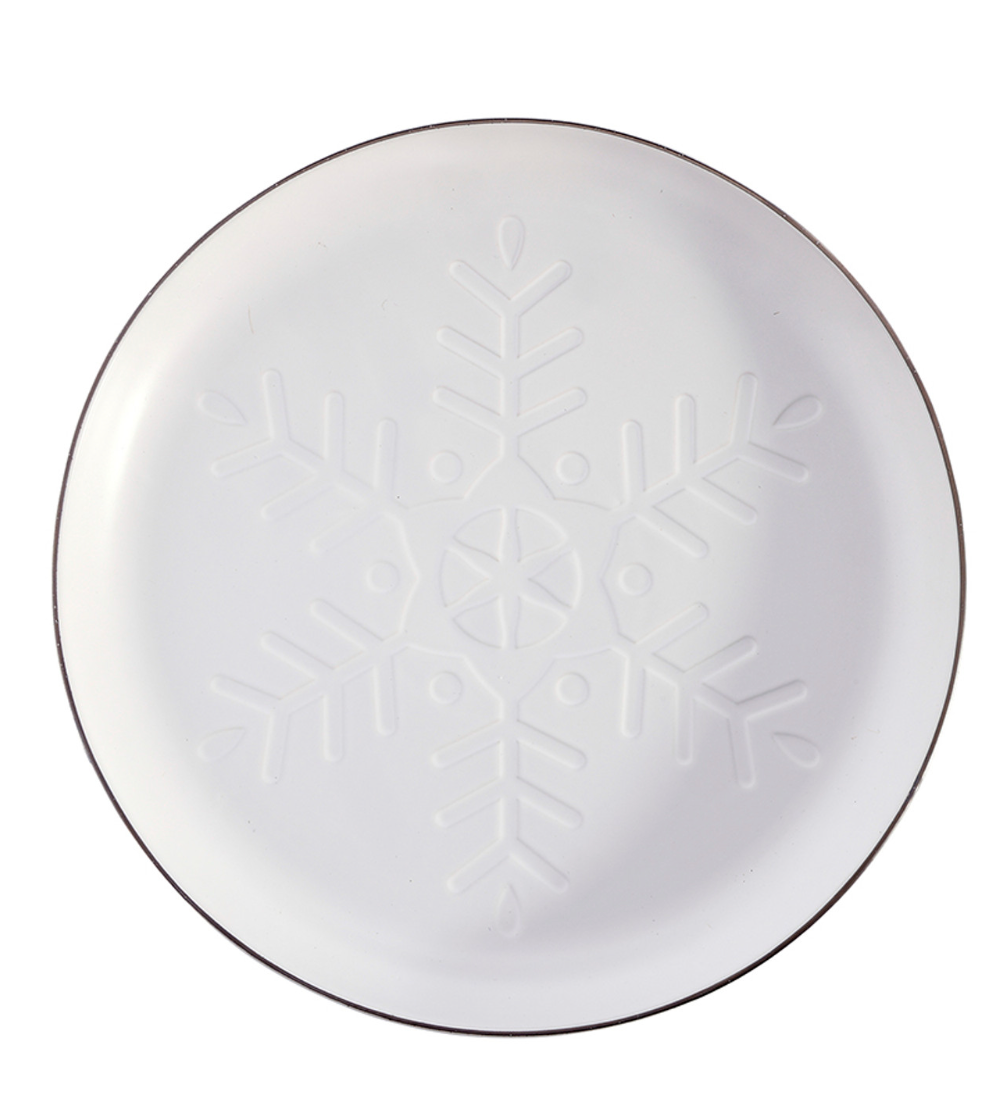 Snowflake Ceramic Serving Platter – TA Lorton