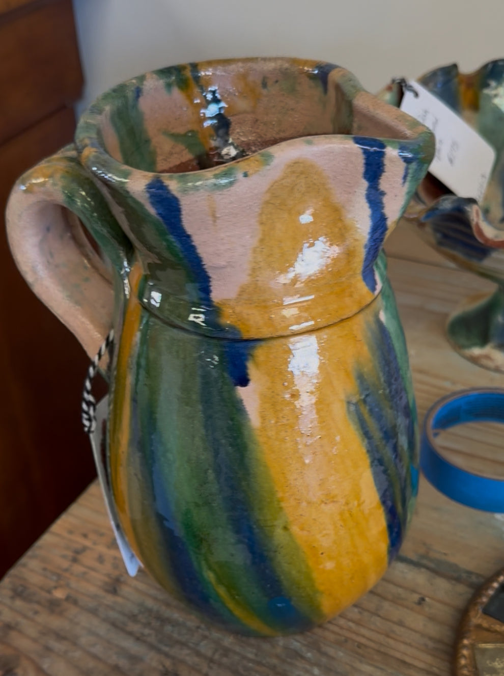 Italian Multi Colored Pitcher – TA Lorton