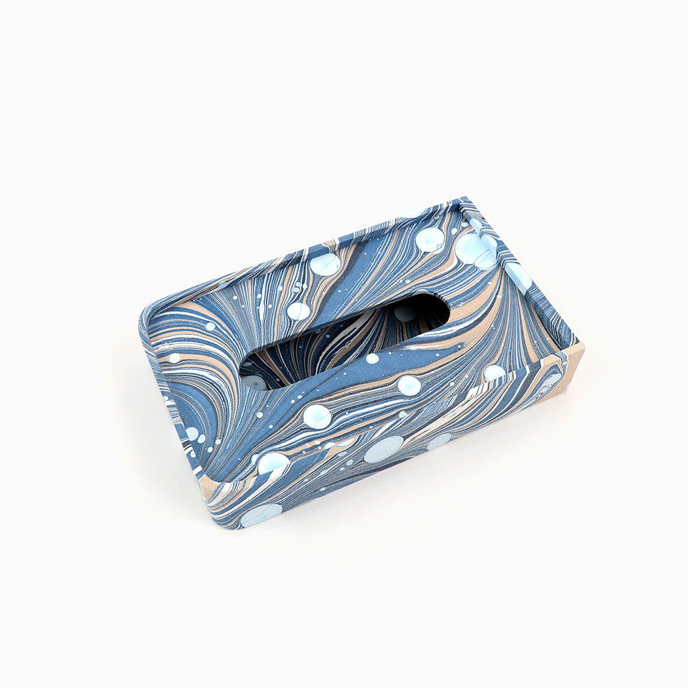 Rectangular Tissue Box Blue Fire Whirl – TA Lorton