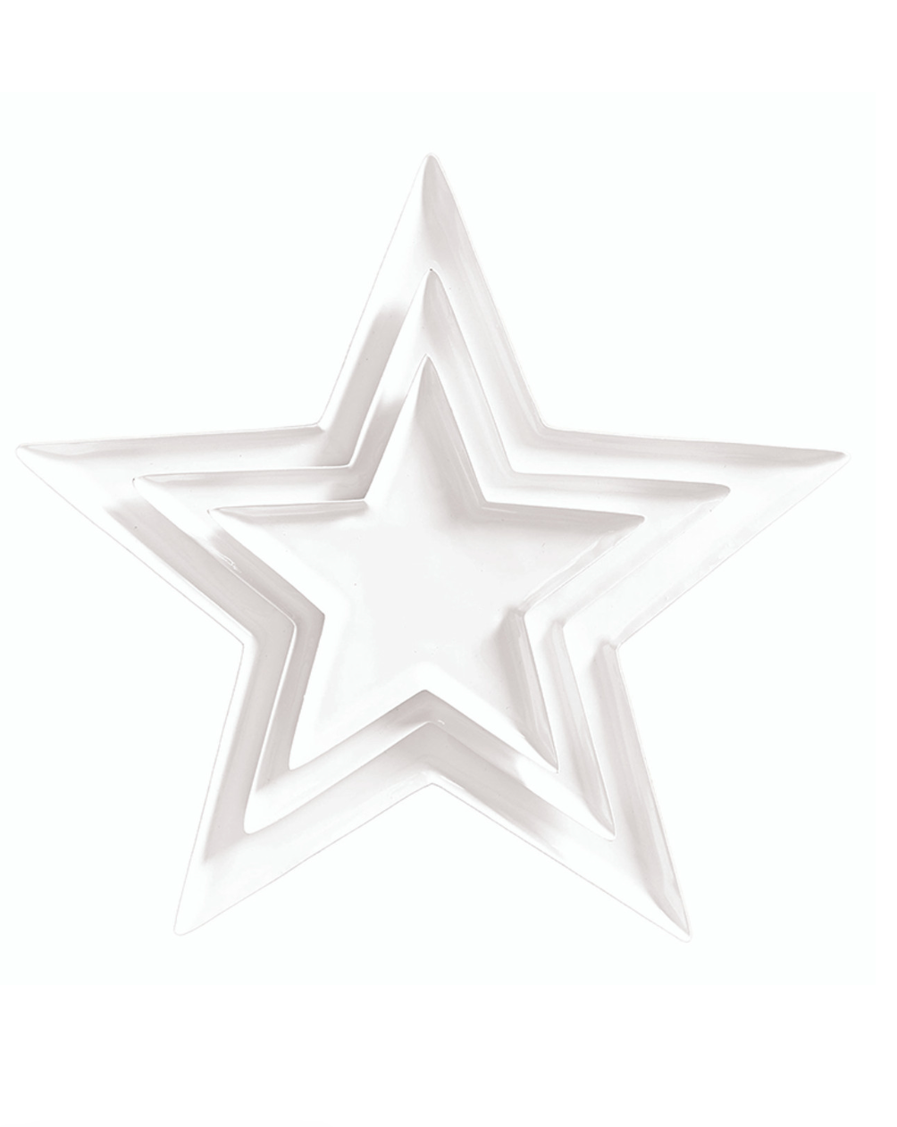 Nested White Enamel Star Trays - Set of 3 – TA Lorton