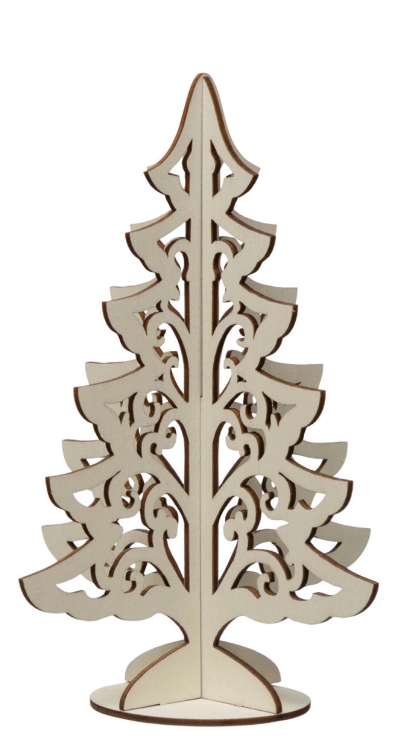 Wood Interlocking Laser Cut Tree – TA Lorton