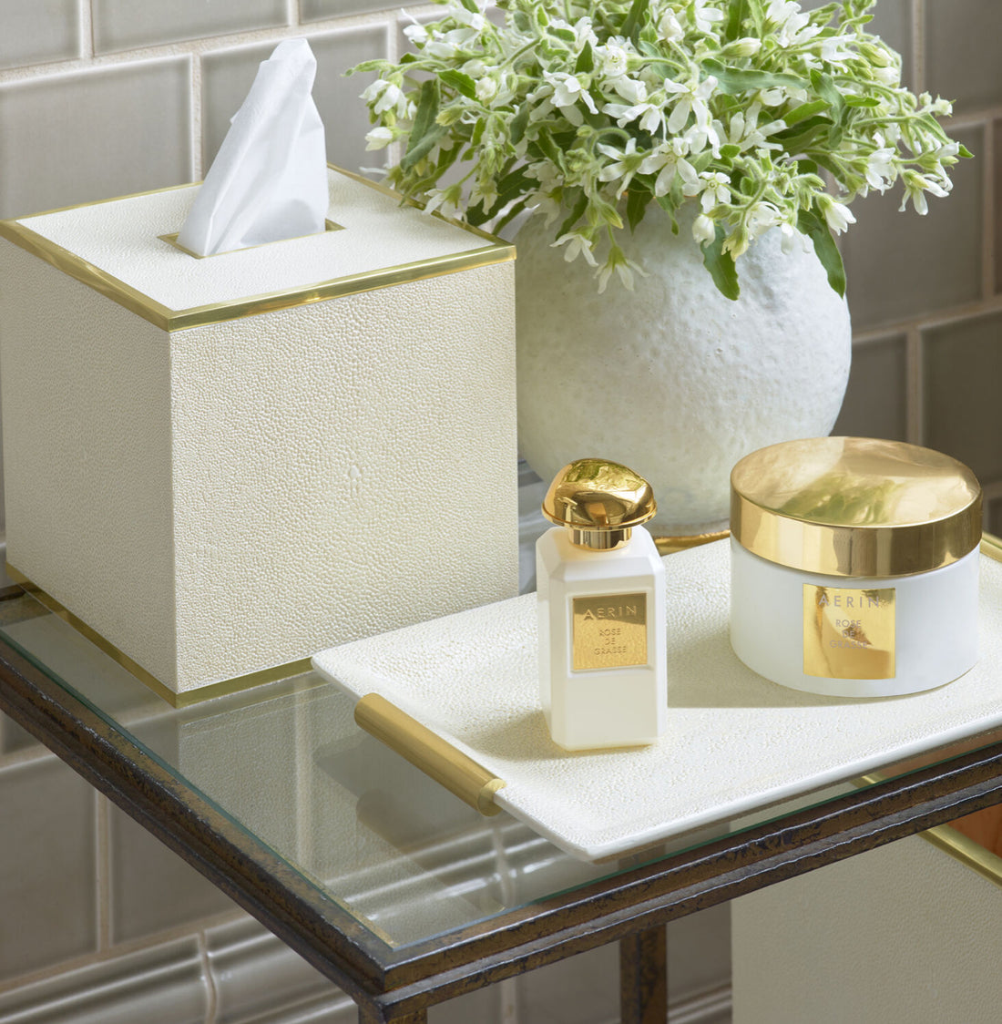 Classic Shagreen Tissue Box Cover – TA Lorton