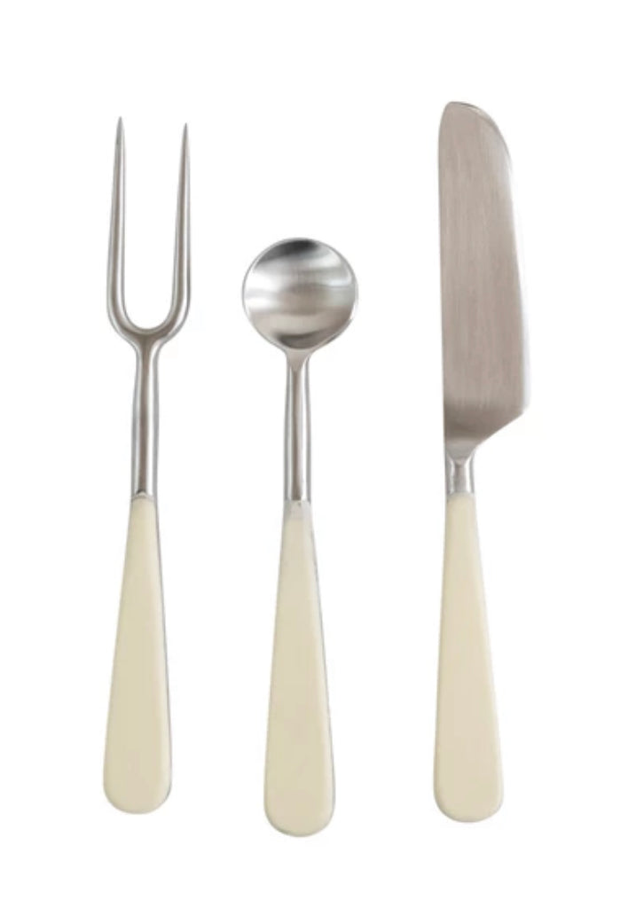 Stainless Steel and Resin Appetizer Utensils, Set of 3 – TA Lorton