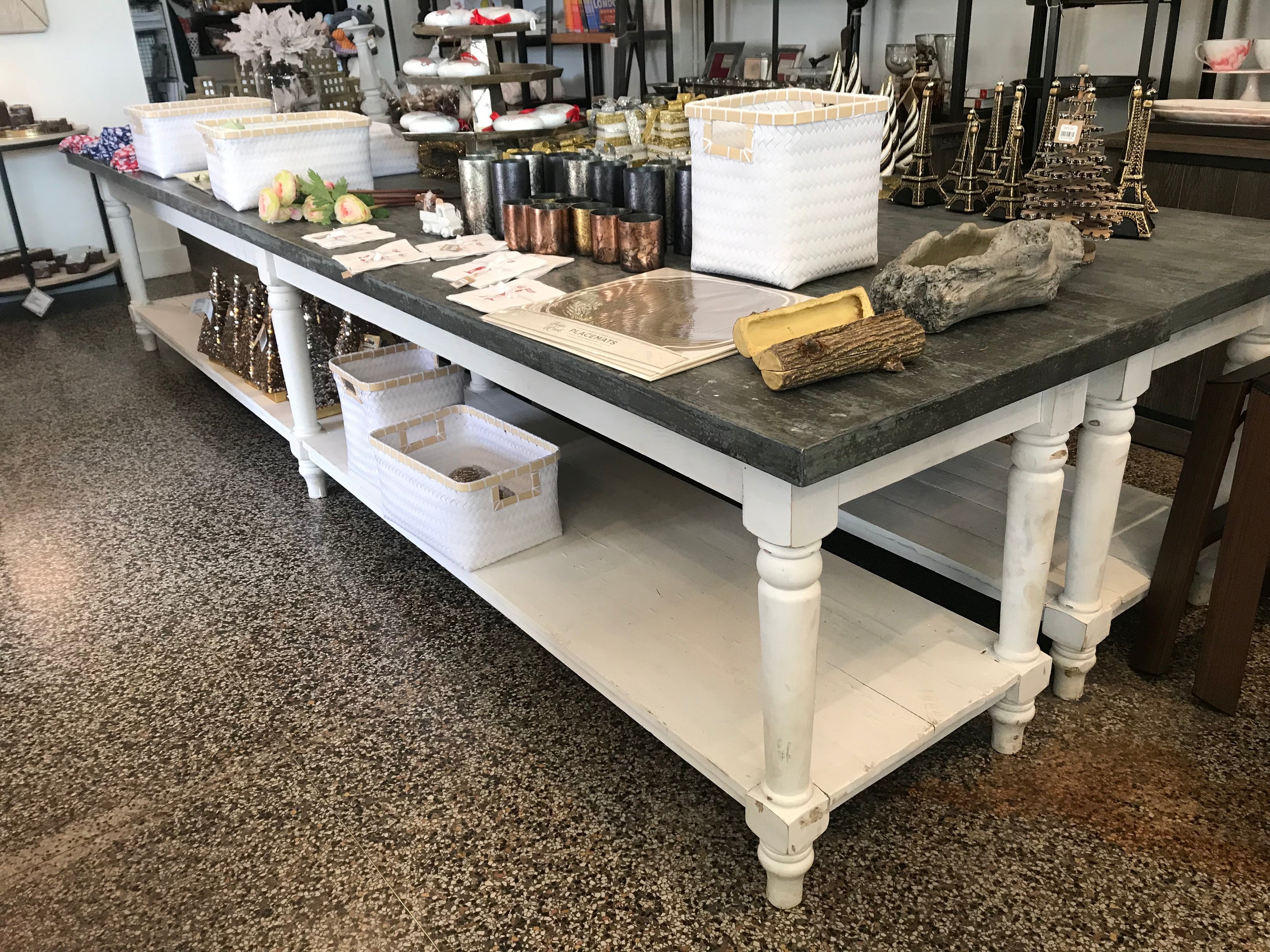 Zinc Top Tailors Table – TA Lorton