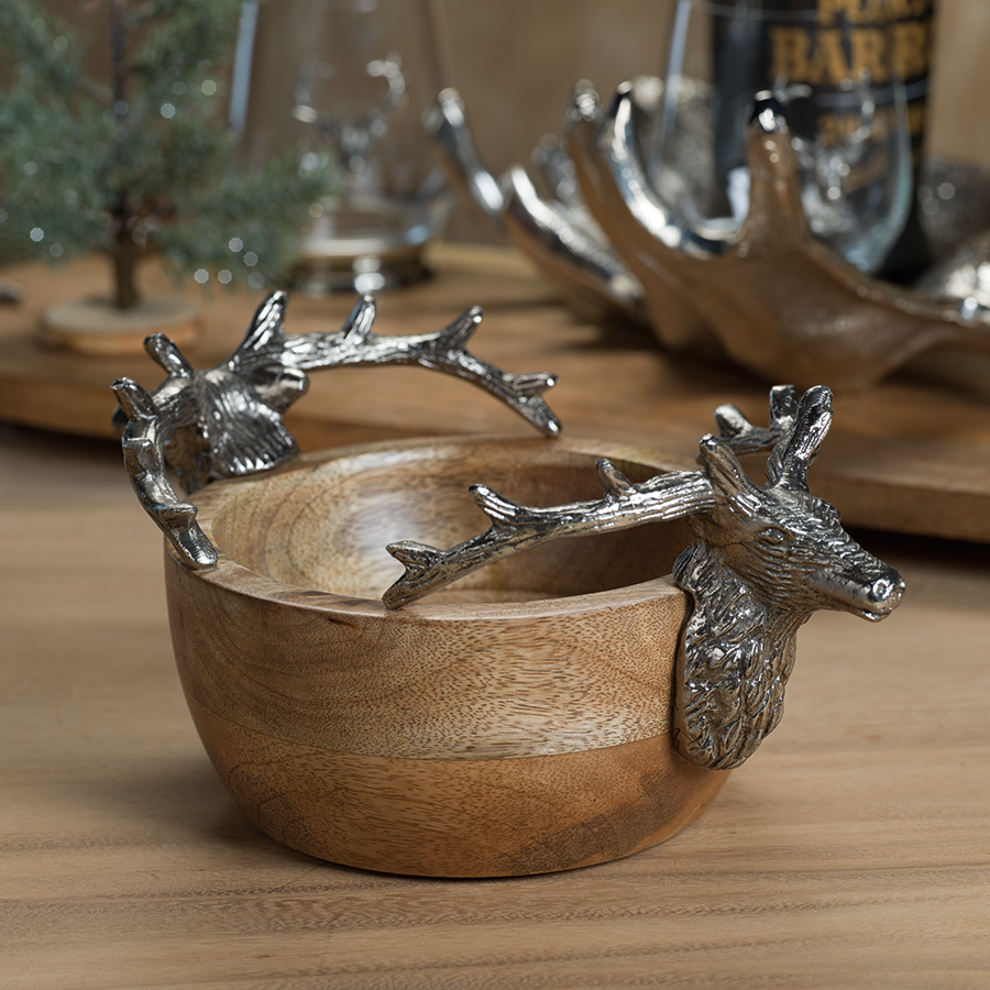 Stag Head Wooden Bowl – TA Lorton