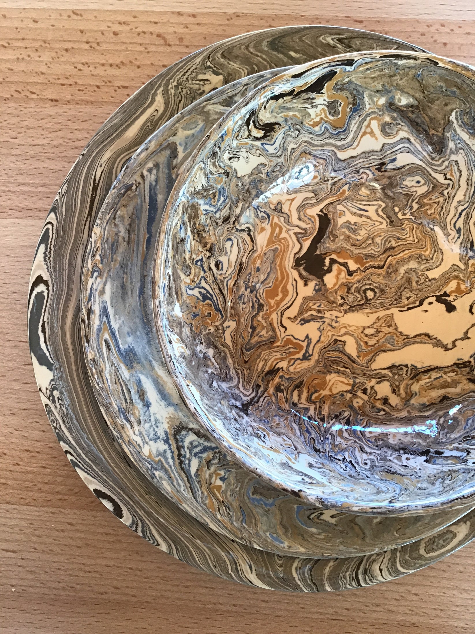 French Marble Ware Pottery Greys – TA Lorton