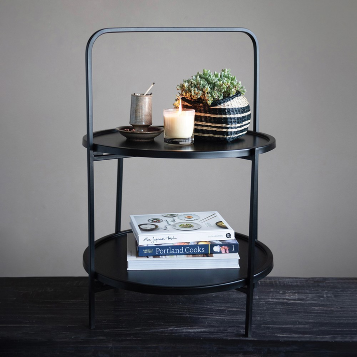 Metal 2-Tier Tray Table – TA Lorton